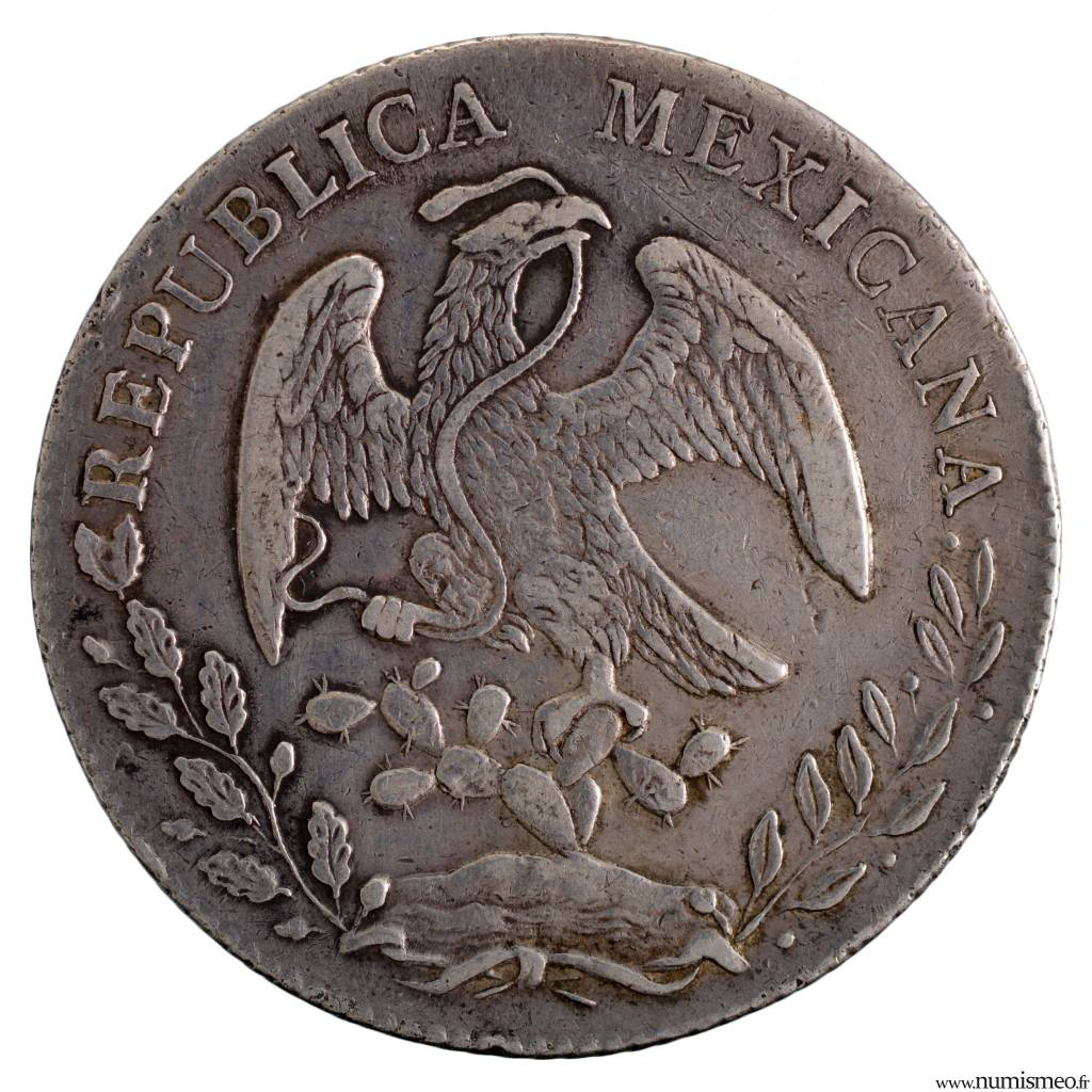 Mexique 8 reales 1853 Mexico - Numismeo