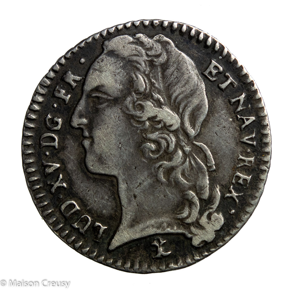 Louis XV 1/10 écu au bandeau 1756 Montpellier - Numismeo