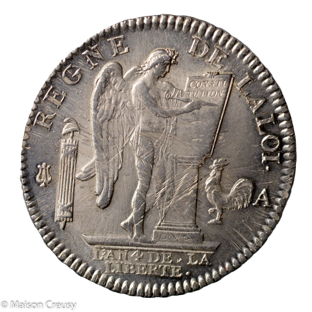 Constitution écu de 6 livres 1792 Paris - Numismeo