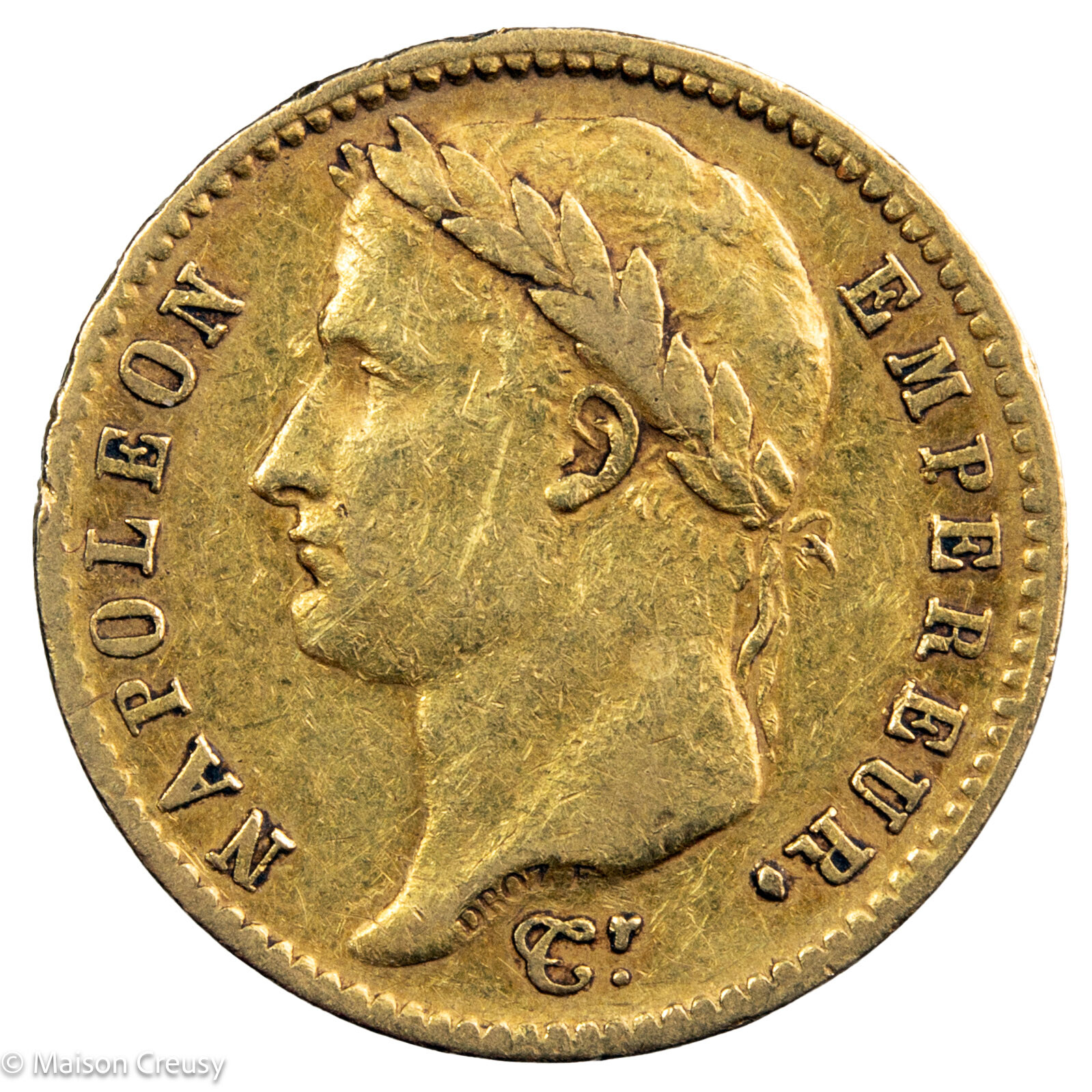 Napoléon I gold 20 francs 1808 Paris - Numismeo